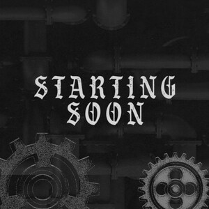 Steampunk Black Animated Screen | Twitch | Stream Starting Soon Screen ...