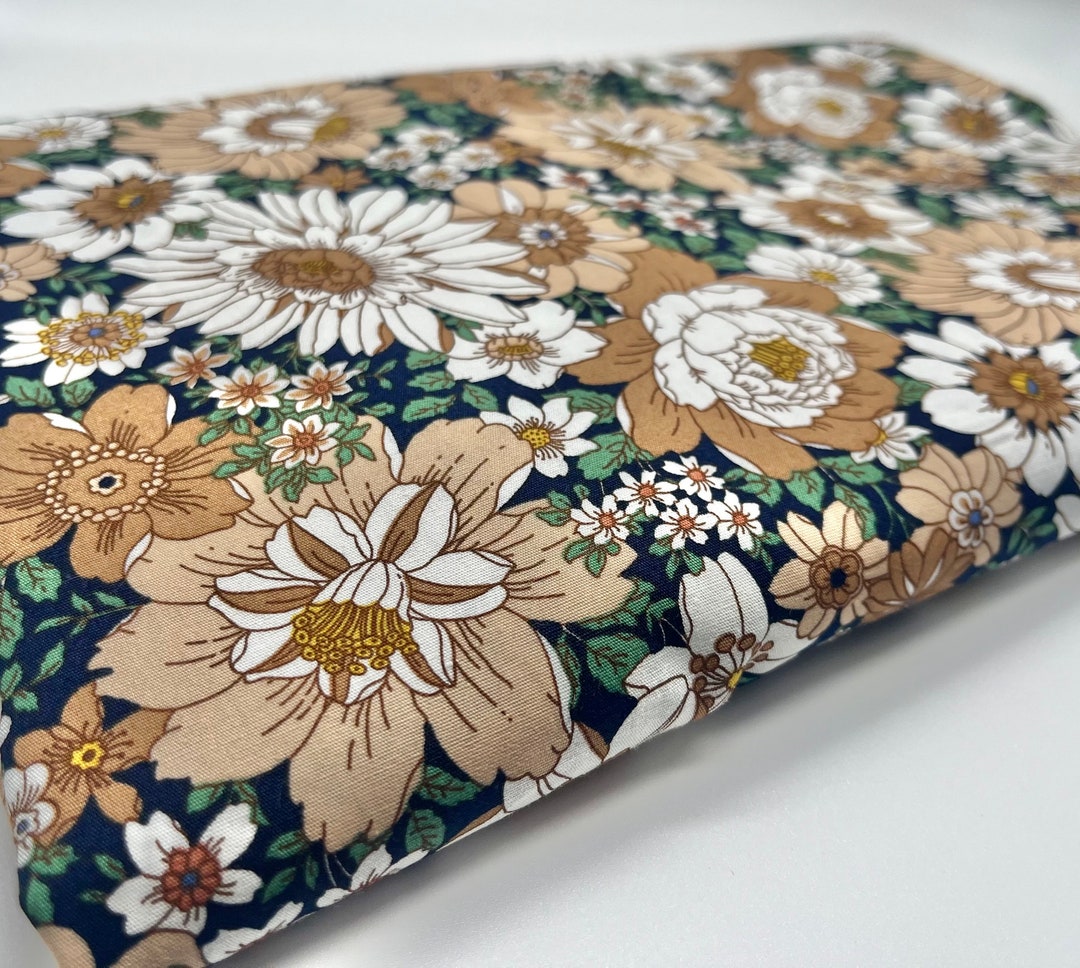 Flower Fabric 100% Cotton, Floral Design, Flower Fabric, Garden Floral ...