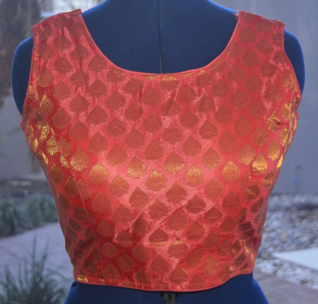 Designer Brocade Saree Blouse/ Brocade Sari Blouse/ Designer Silk ...