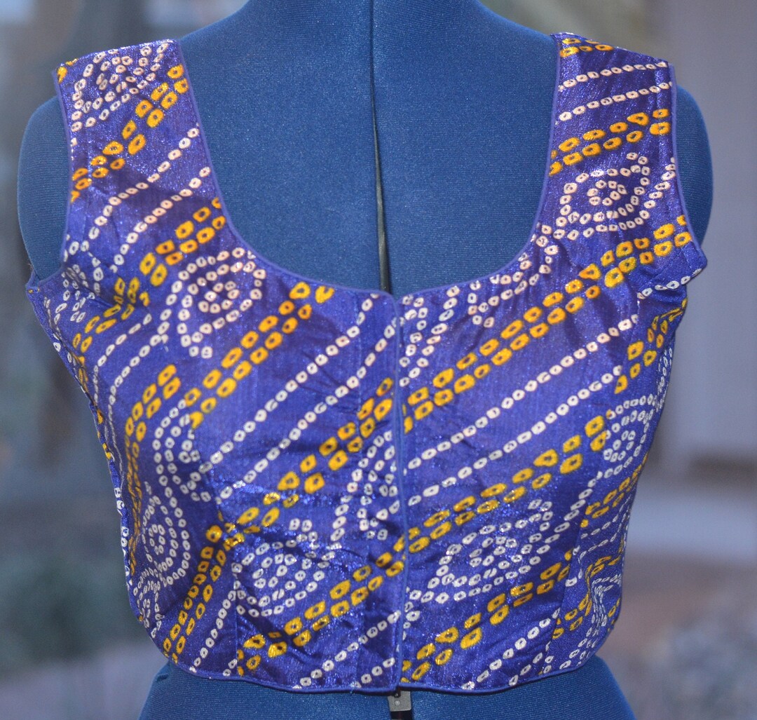 Bandhani Saree Blouse With Designer Look/ Cocktail Saree Blouse/ Blouse ...