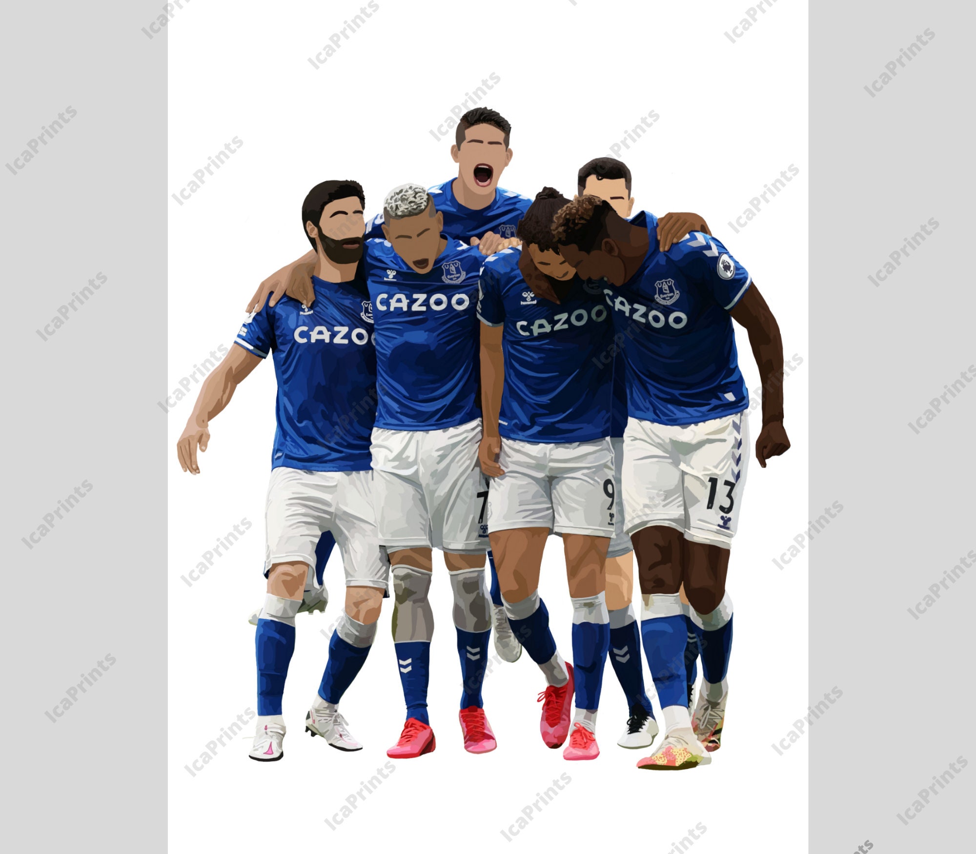 Hand Drawn Everton FC Print DOWNLOAD - Etsy UK