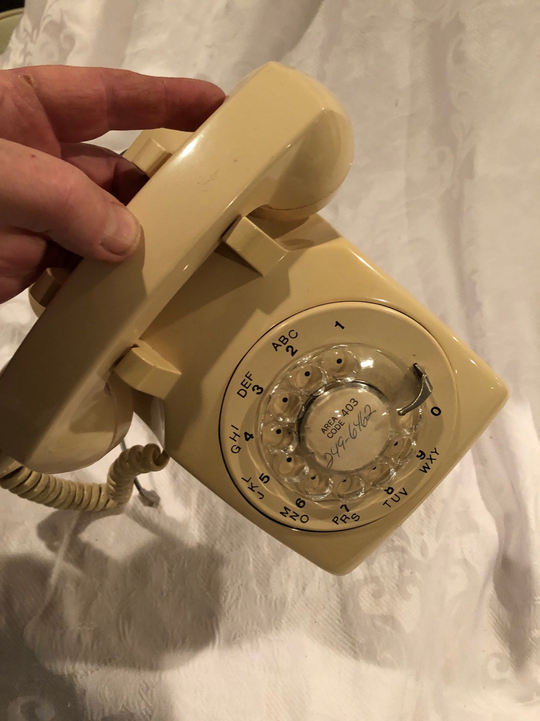 A Vintage ITT Rotary Dial Phone C 1970. - Etsy
