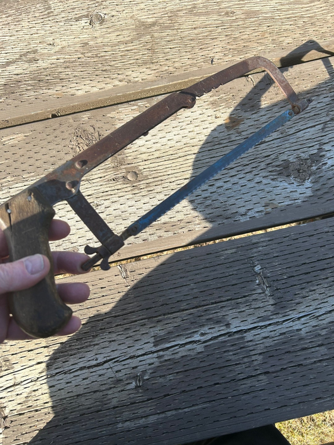 A Vintage Hack Saw C 1900 With Reattached Wooden Handle, Expands to Fit ...