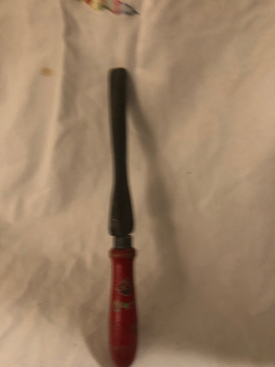 Vintage Knife Sharpening Stone With a Red Painted Handle and - Etsy