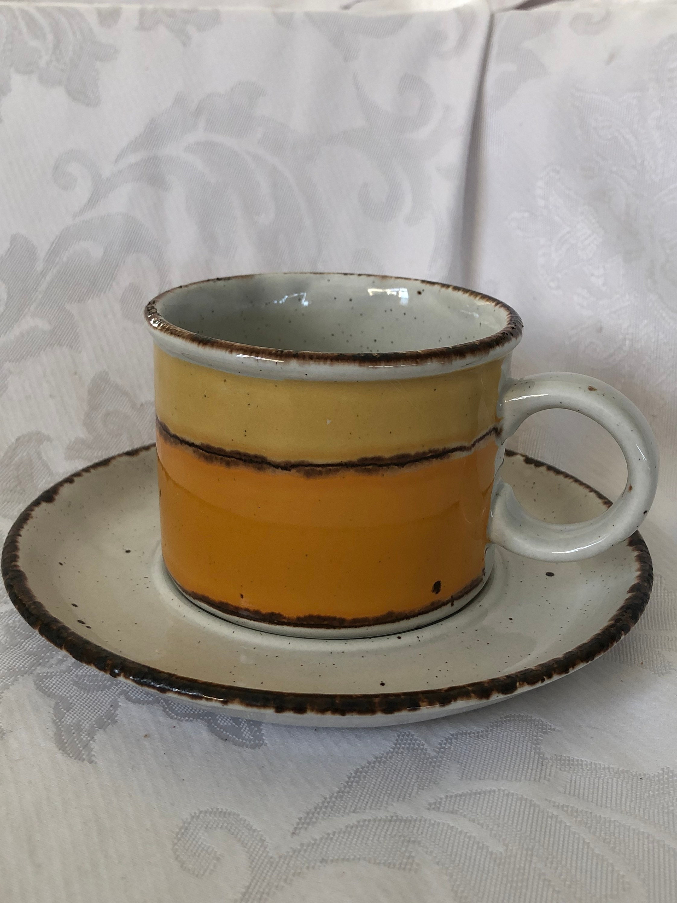 Vintage Midwinter Pottery Stonehenge Sun Pattern Cup and | Etsy