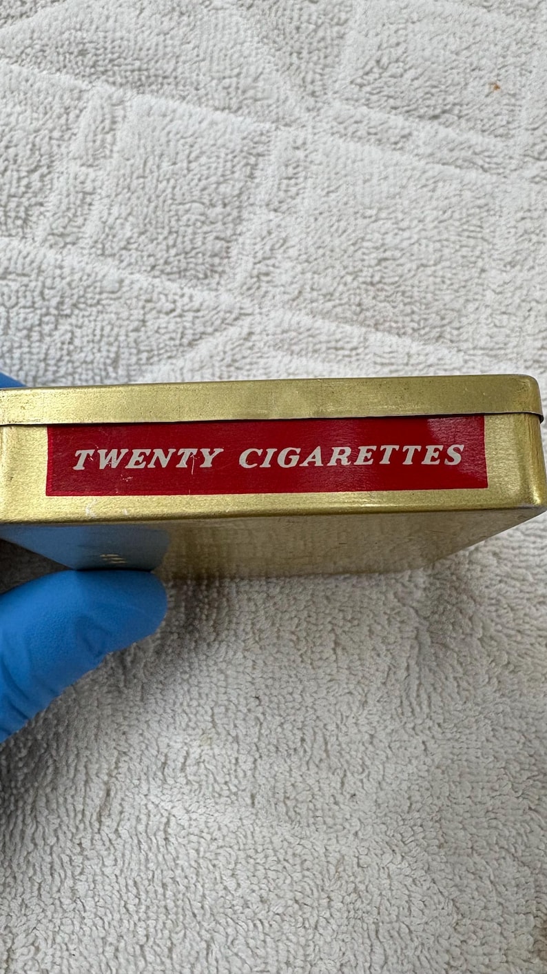 Vintage C 1950s Benson and Hedges 20 Cigarettes Tin Cigarettes Packaged ...