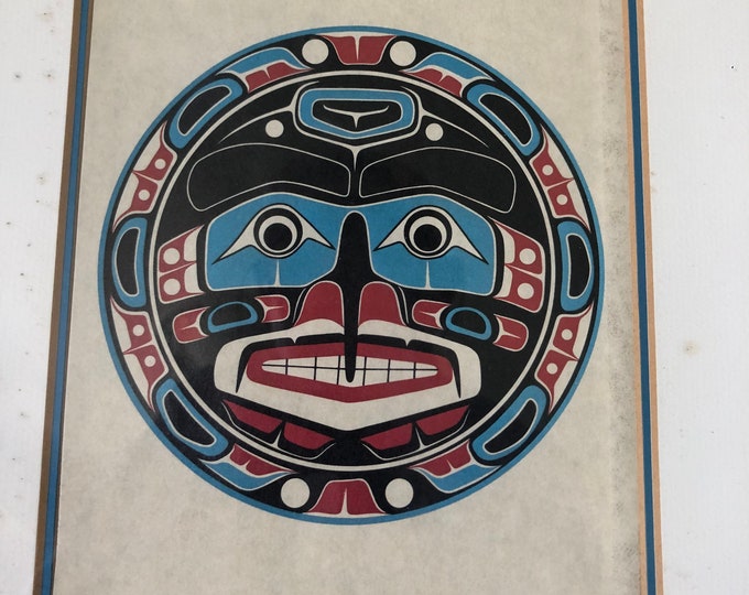 Stan Hunt Canadian Aboriginal Artist "kwa Gulth Moon", Silk Screen ...