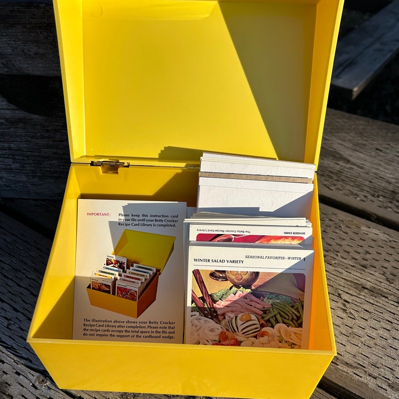 Recipe Card Box - Etsy