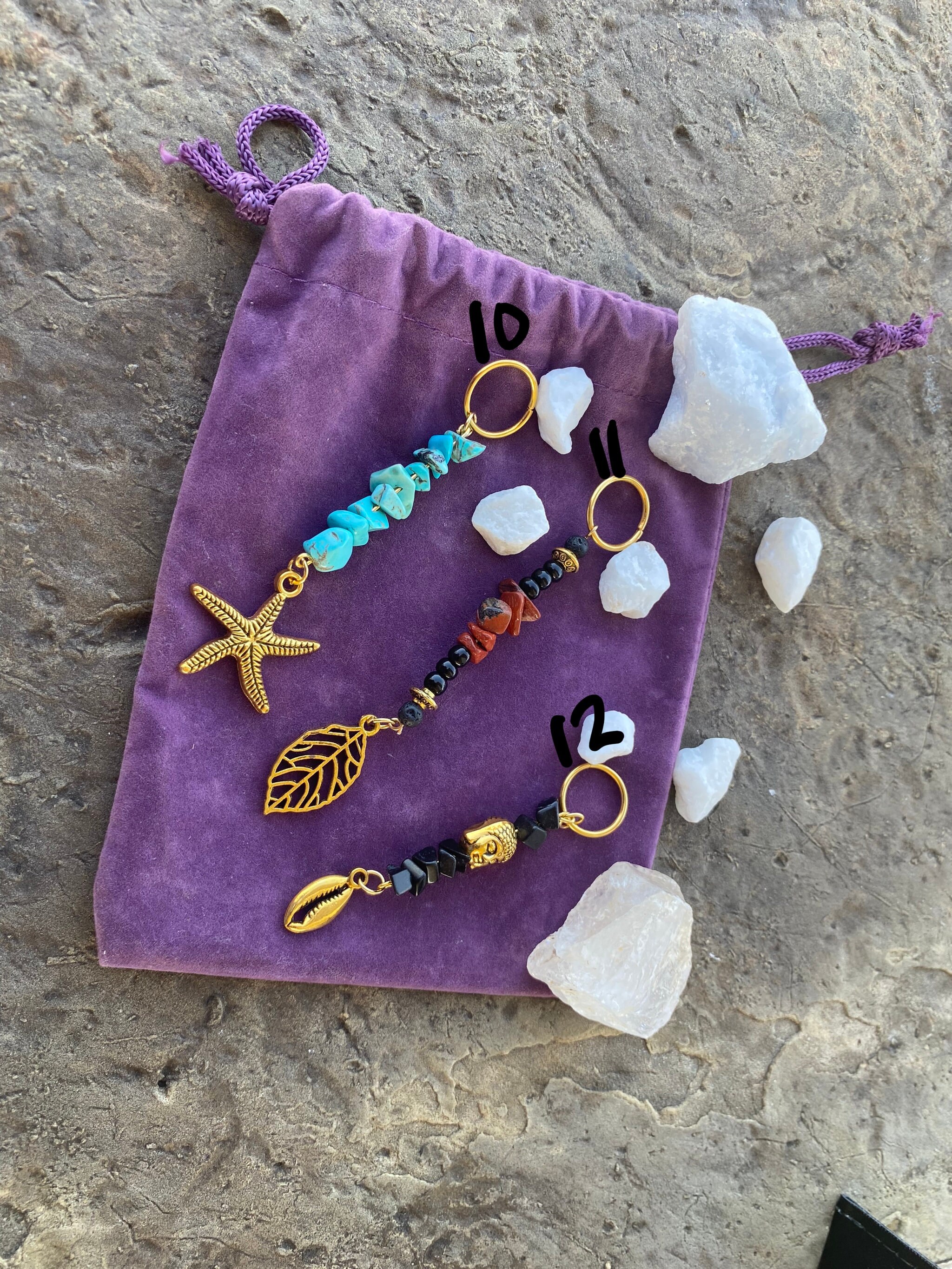 Spiritual Loc Jewelry- Boho Loc Jewelry- African Loc Jewelry- Various ...