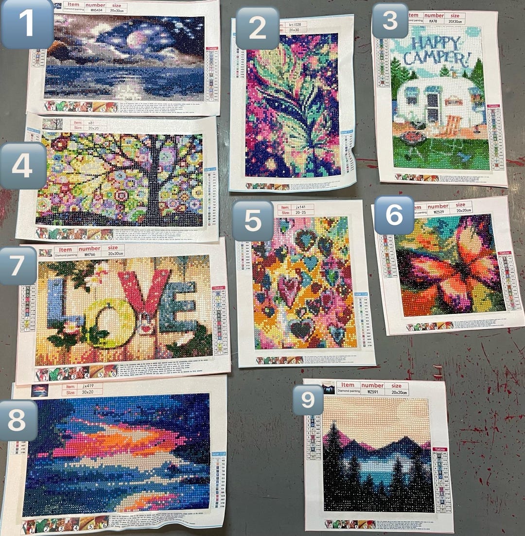 Beautiful Completed Diamond Paintings - Etsy