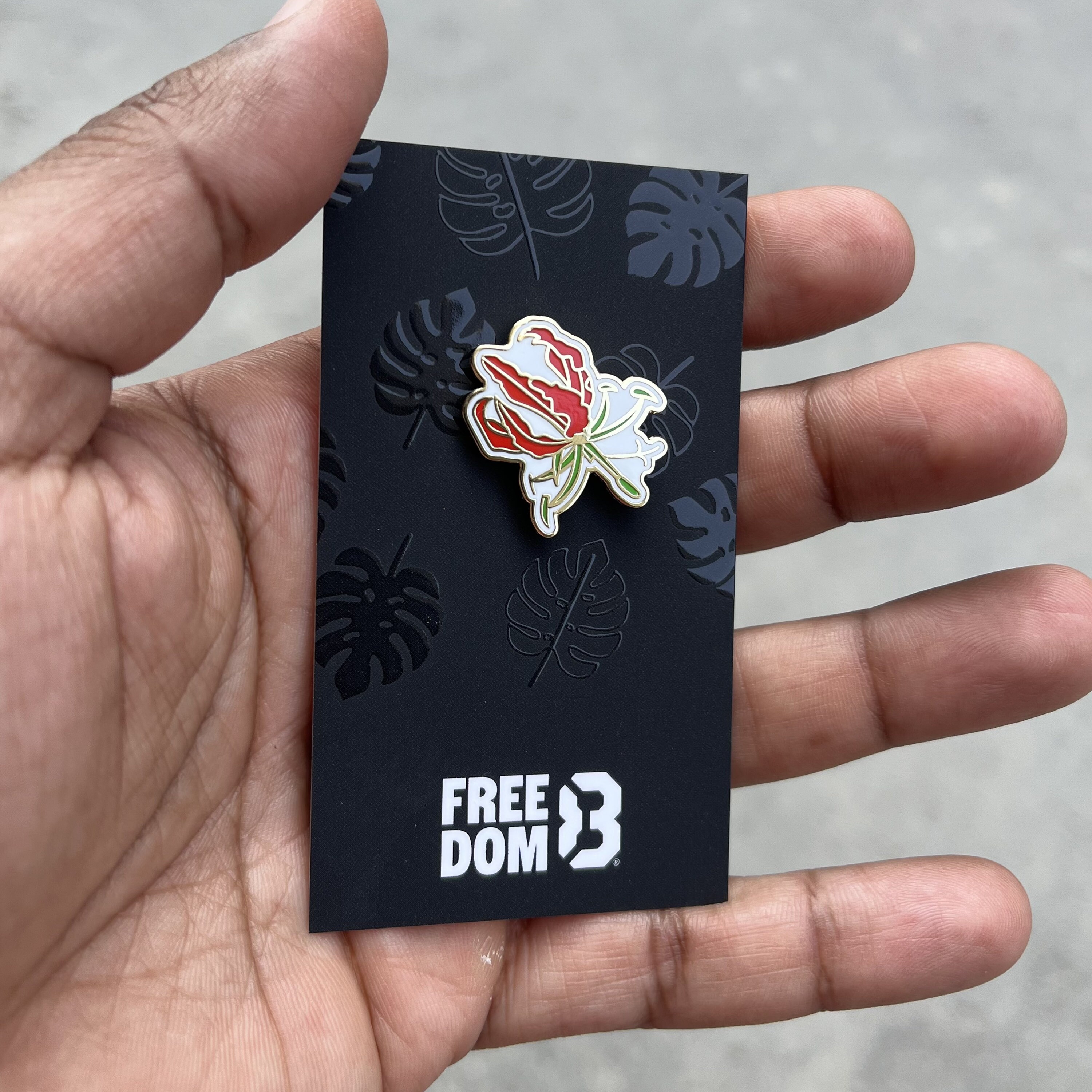 Karthigaipoo Lapel Pin / Gloriosa Flower - Hard Enamel - Etsy