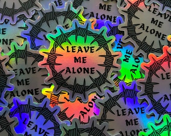 Leave Me Alone Sticker - Etsy