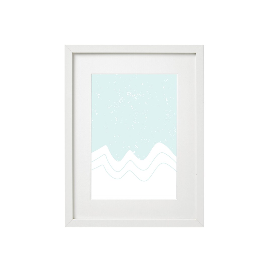 Printable A3 Poster White Waves, Blue Sky Download, Print and Frame It ...