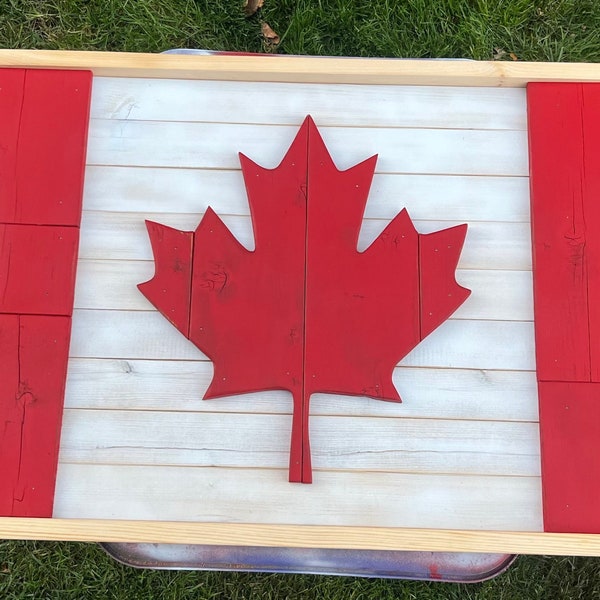 Wooden Canadian Flag - Etsy Canada