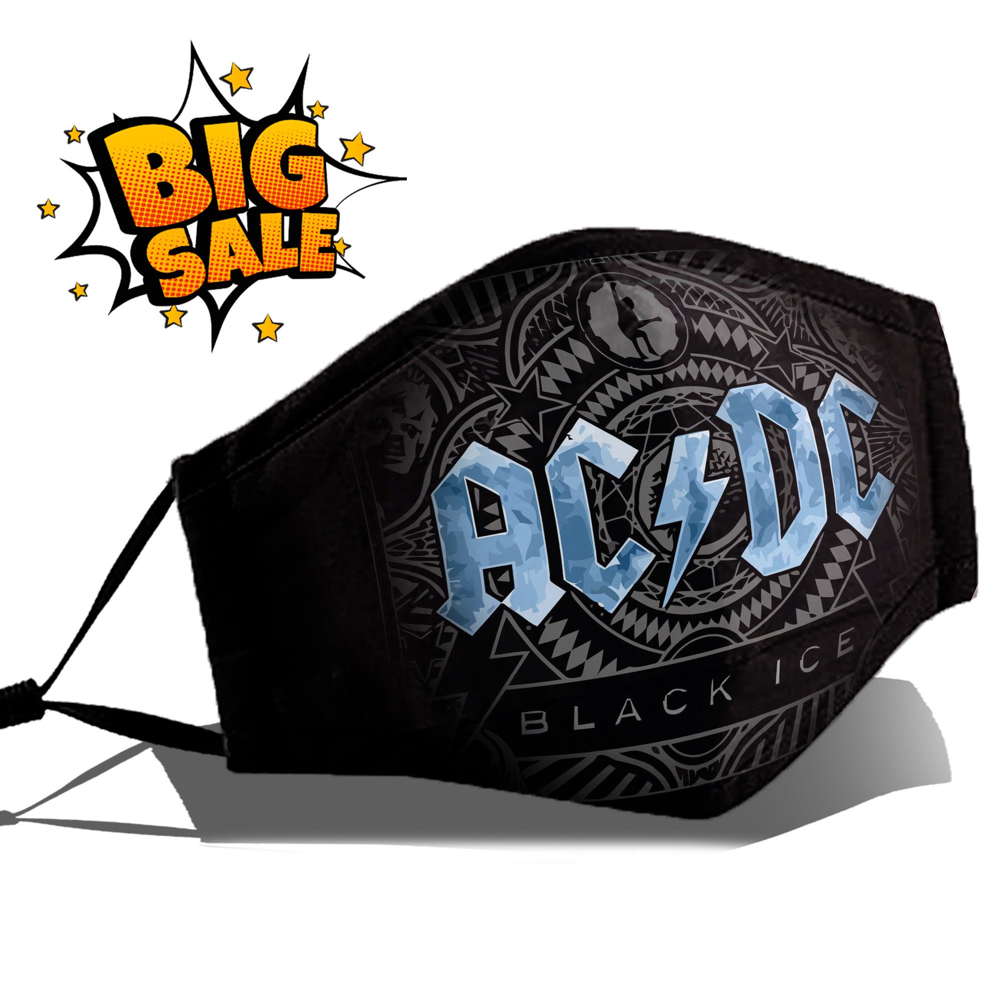 ACDC rock band face mask ACDC music face mask The legendary | Etsy