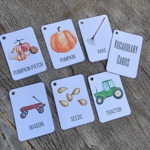 Instant Download Language Flashcards, Fall Pumpkin Picking, 'wh ...