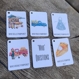 Instant Download Language Flashcards, Fall Pumpkin Picking, 'wh ...