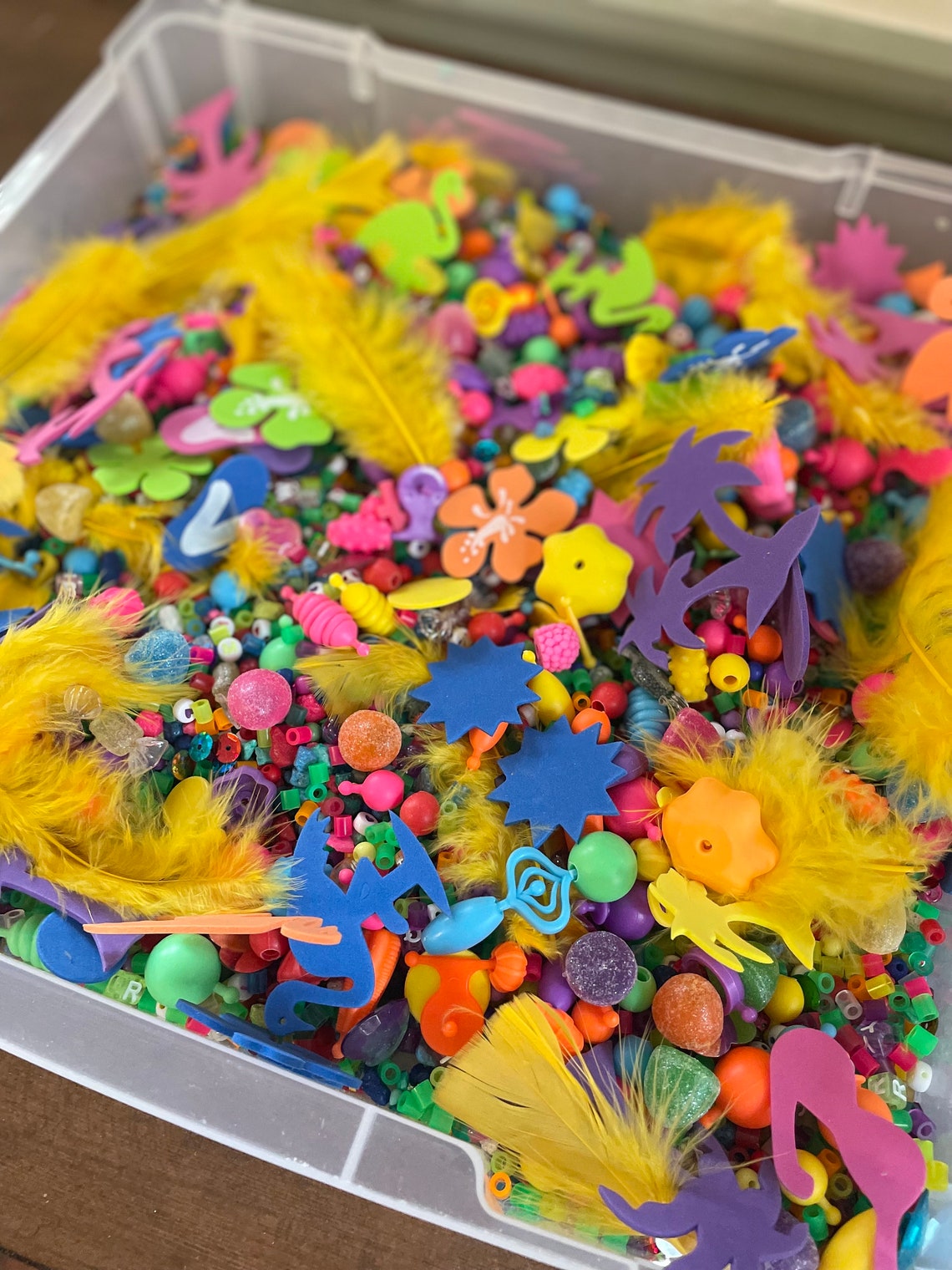 Upcycled Sensory Bin Filler, Fun Bright Colors, Sensory Play, Candy ...
