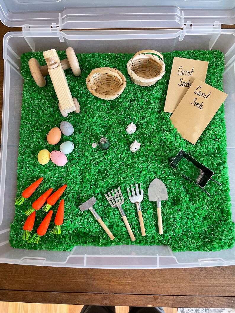 Spring Activity Bin, Holiday Gifts for Kids, Easter Sensory Bin ...