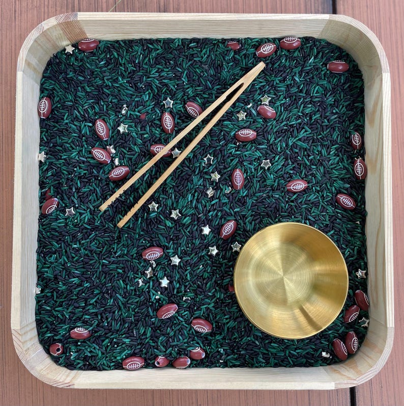 Football Sensory Bin Filler, Philadelphia Eagles, Football Sunday ...