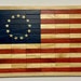 Wooden American Flag, Jenga Block American Flag, Wood Flag, Wooden Flag ...