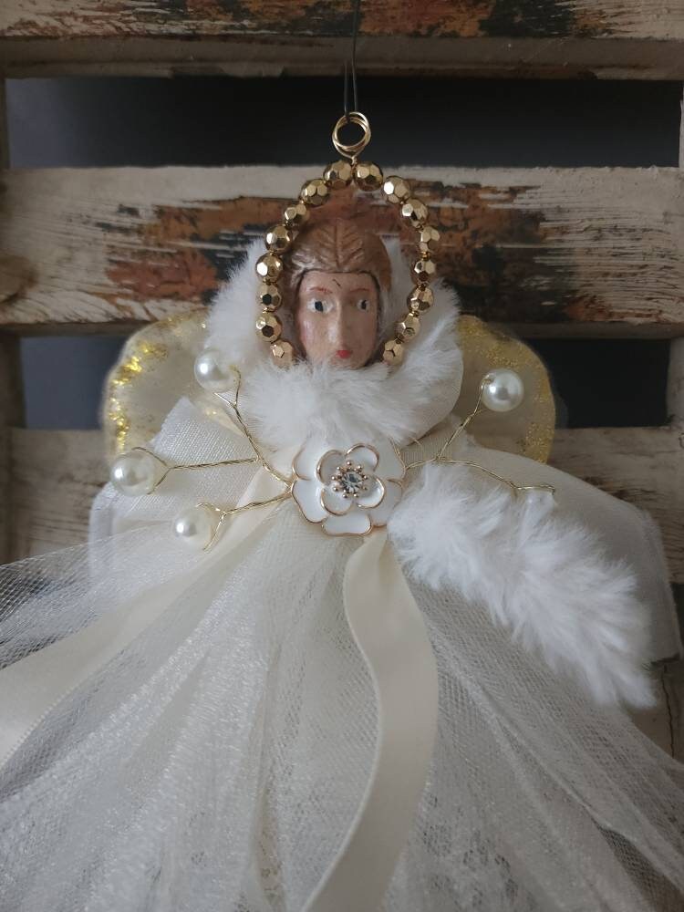 Guardian Angel Doll Angel Wings Victorian Angel Keepsake - Etsy