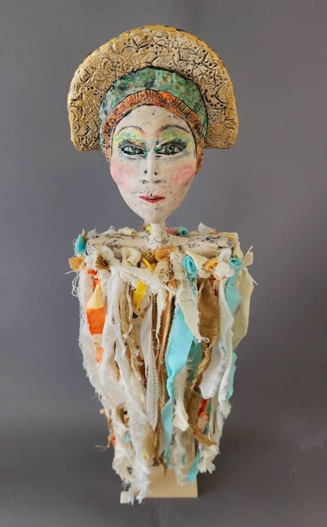 OOAK Clay Art Doll: "anouke" Vintage Style Collectible - Etsy