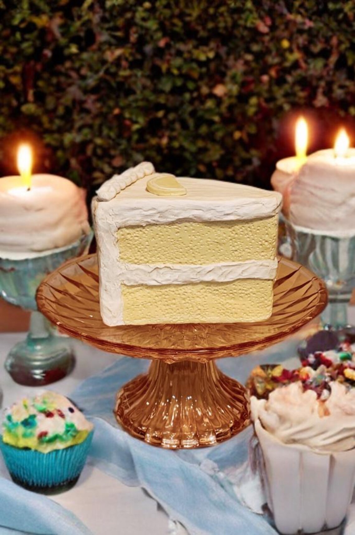Fake Cake Food Sculpture - Lemon Cake, Candy, Frosting - Etsy
