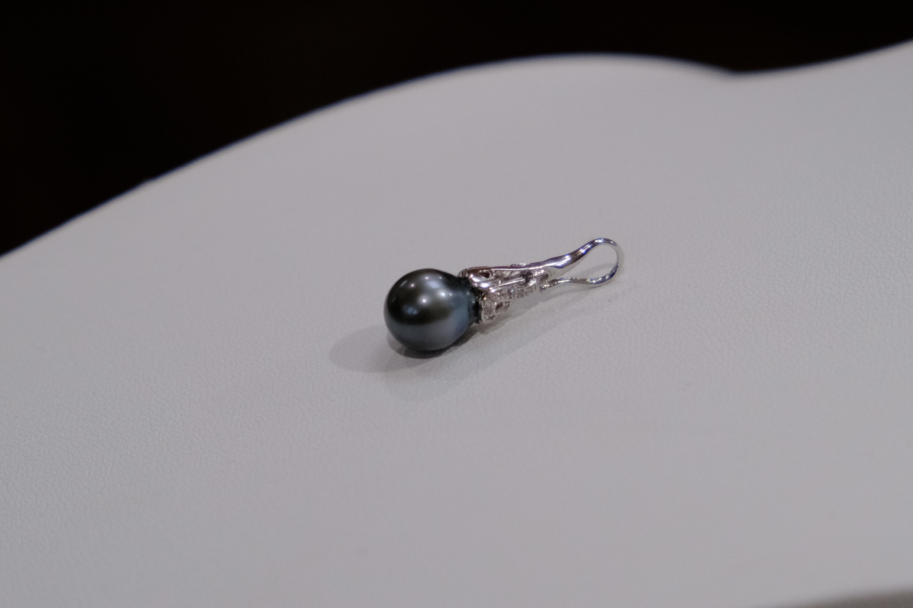 9.5mm Deep Blue Tahitian Pearl Necklace|saltwater Pearl|southsea Pearl ...