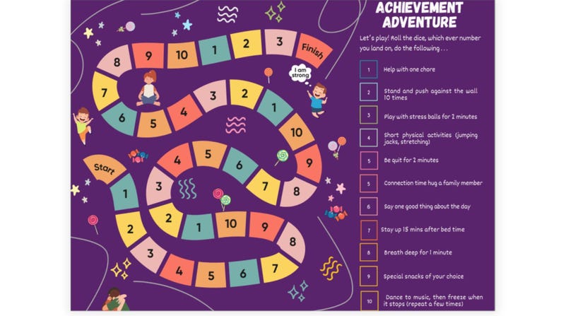 ADHD Focus Board Game for Kids | Printable Calm Activity | Mindfulness ...