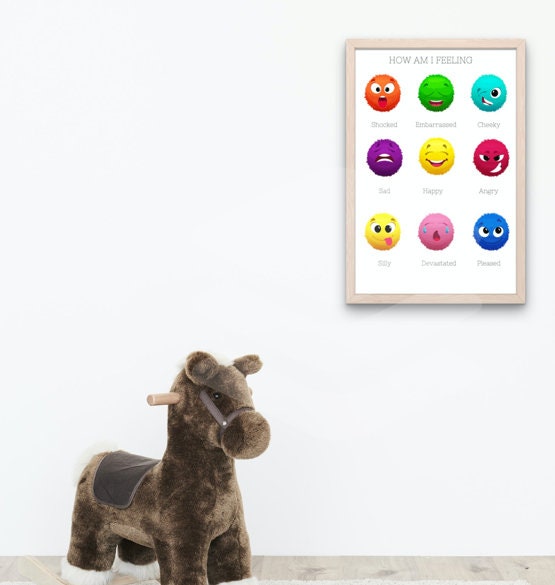 Rainbow Feelings Poster, Kids Social Emotional Learning SEL Development ...