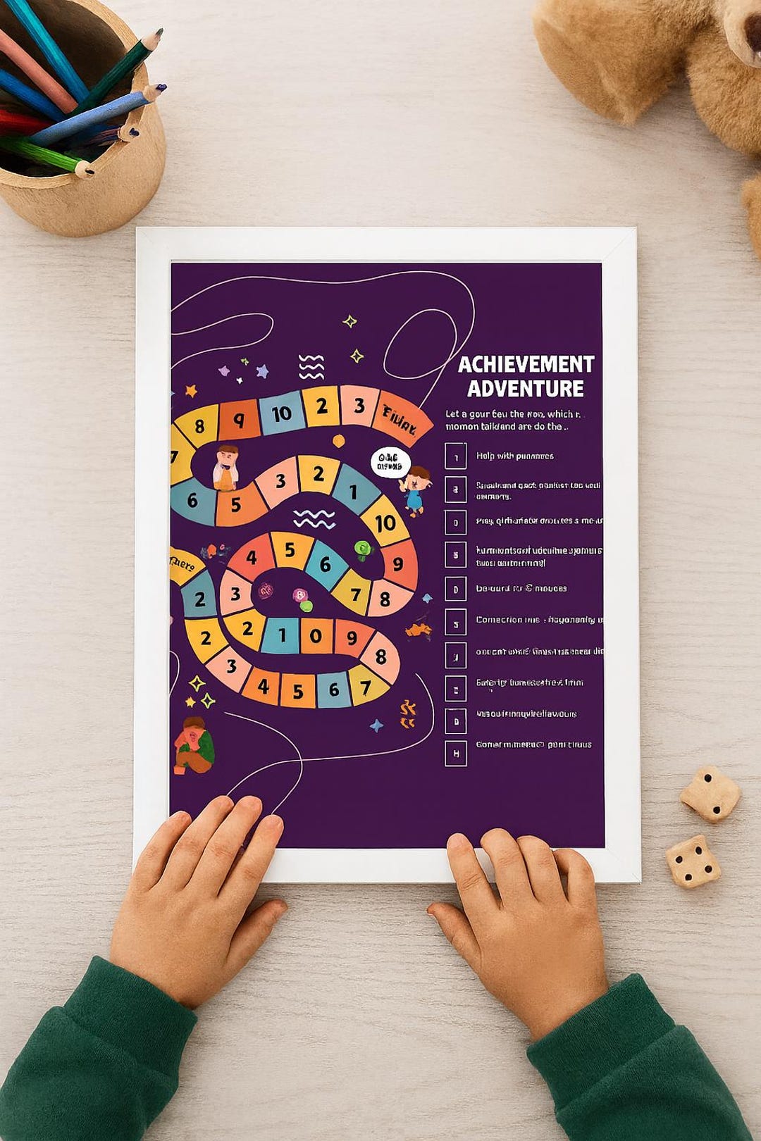 ADHD Focus Board Game for Kids | Printable Calm Activity | Mindfulness ...