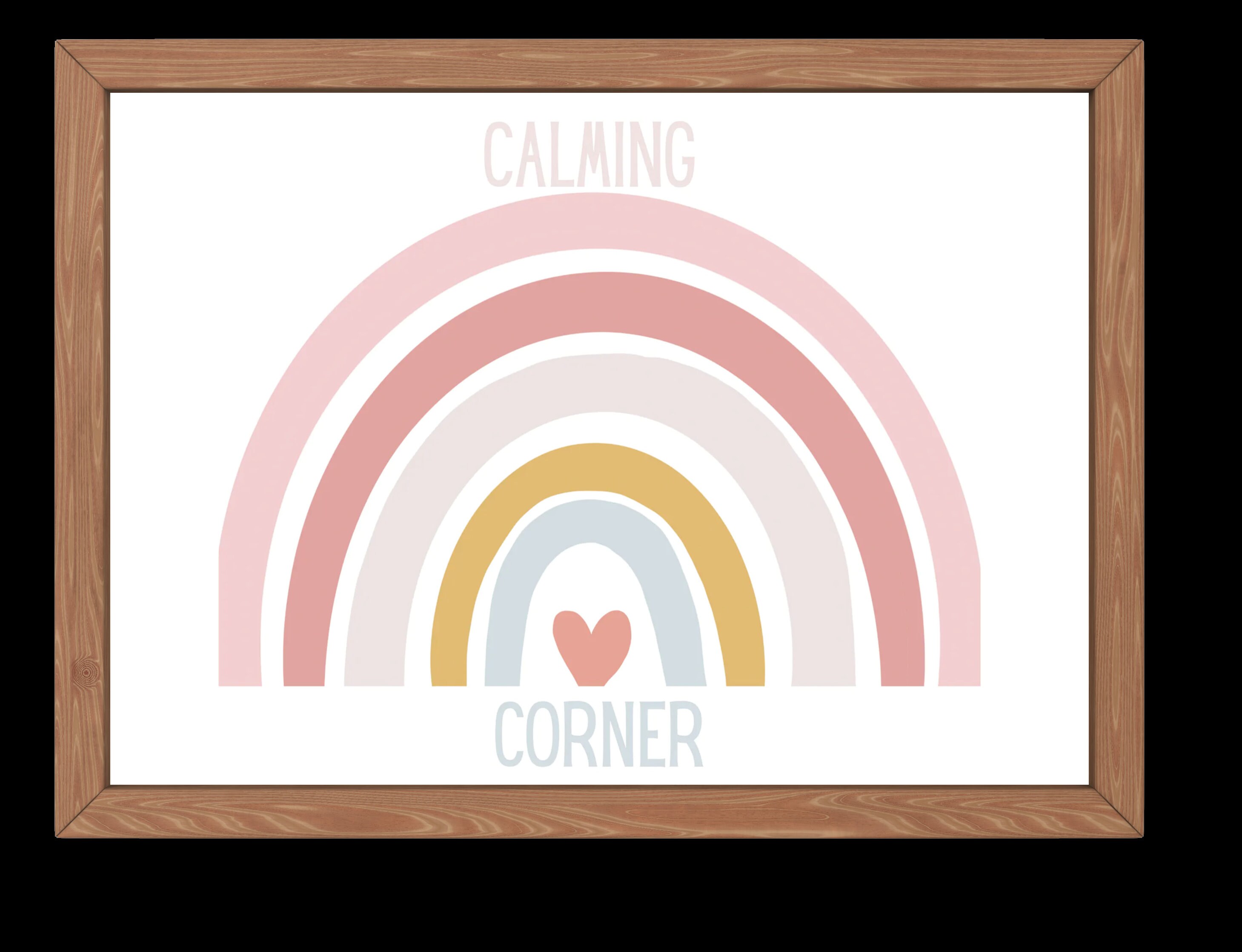 Calming Corner Poster, Coping Techniques Wall Art for Kids, Calm Down ...