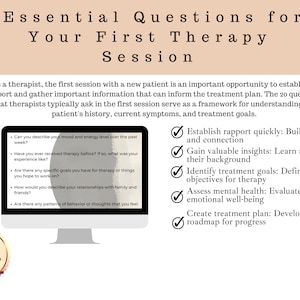Therapy Questions for Your First Session as a Therapist, Conversation ...