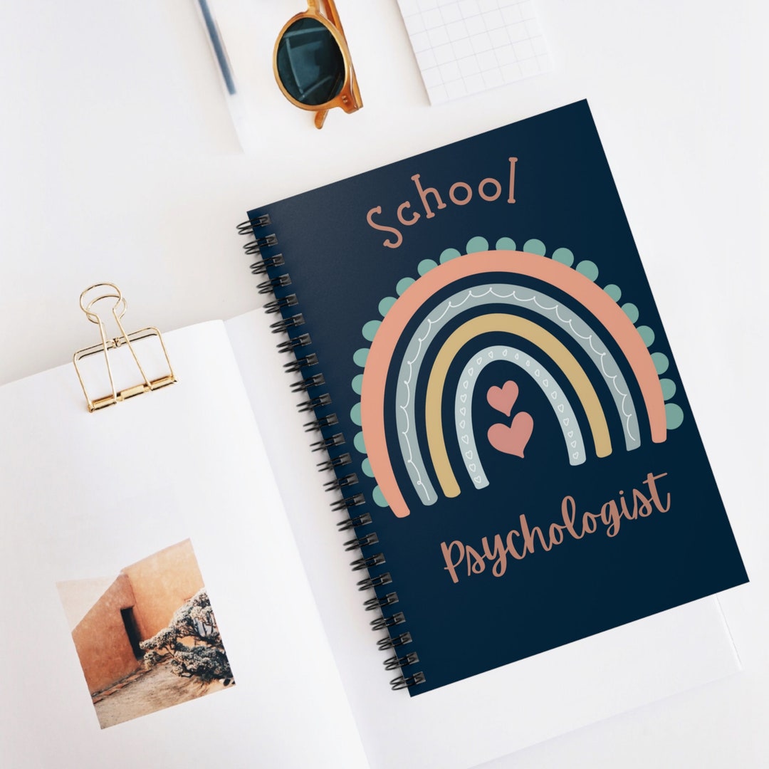 School Psychologist Rainbow Notepad, School Psychologist Gift, School ...