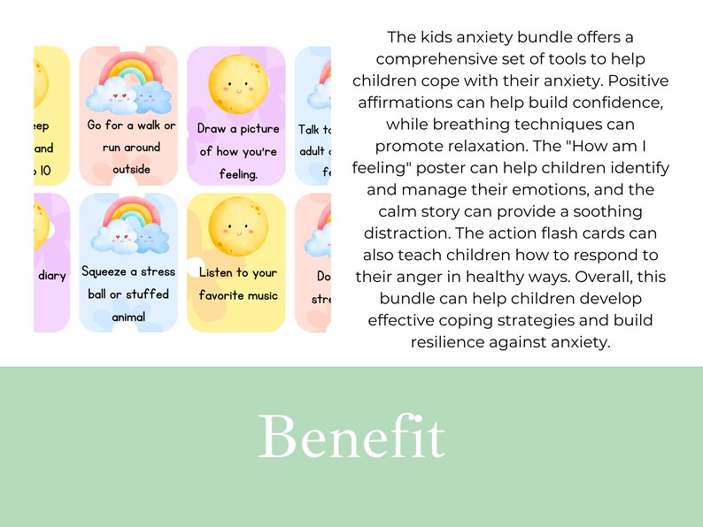 Kids MEGA Anxiety Toolbox , Kid Therapy Bundle, Kid Calm Down ...