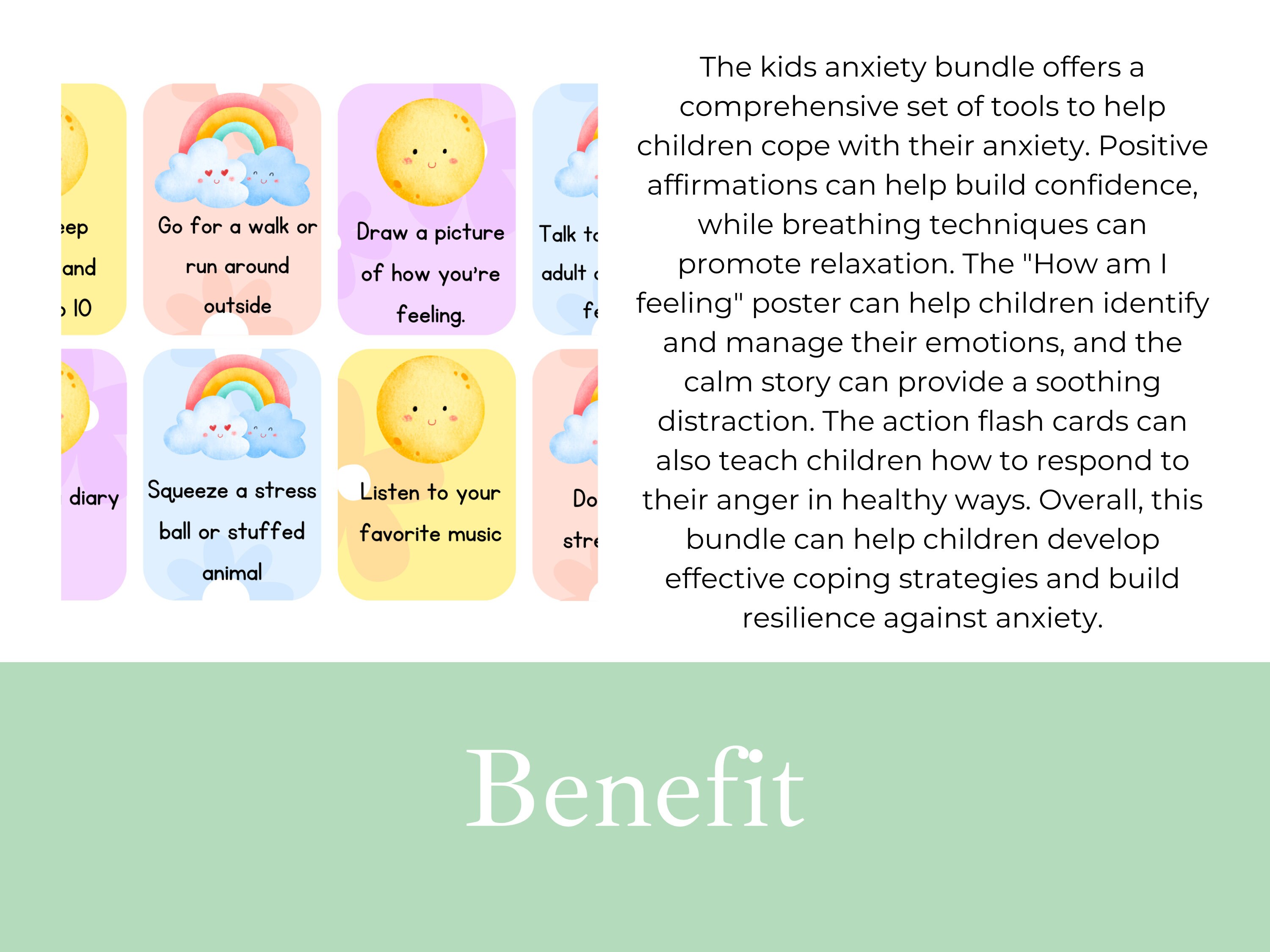 Kids MEGA Anxiety Toolbox , Kid Therapy Bundle, Kid Calm Down ...