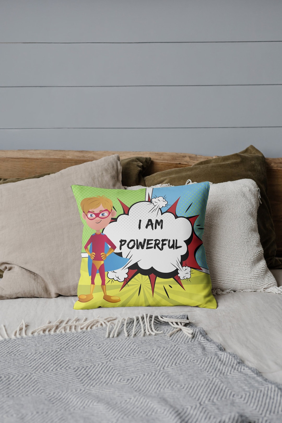 Kids Positive Affirmations Pillow, Kids Mental Health Pillow, Kids ...