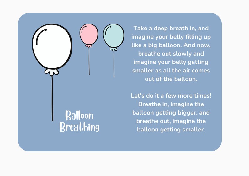 Mindfulness Breathing Exercises Activities for Kids, Breathing Cards ...