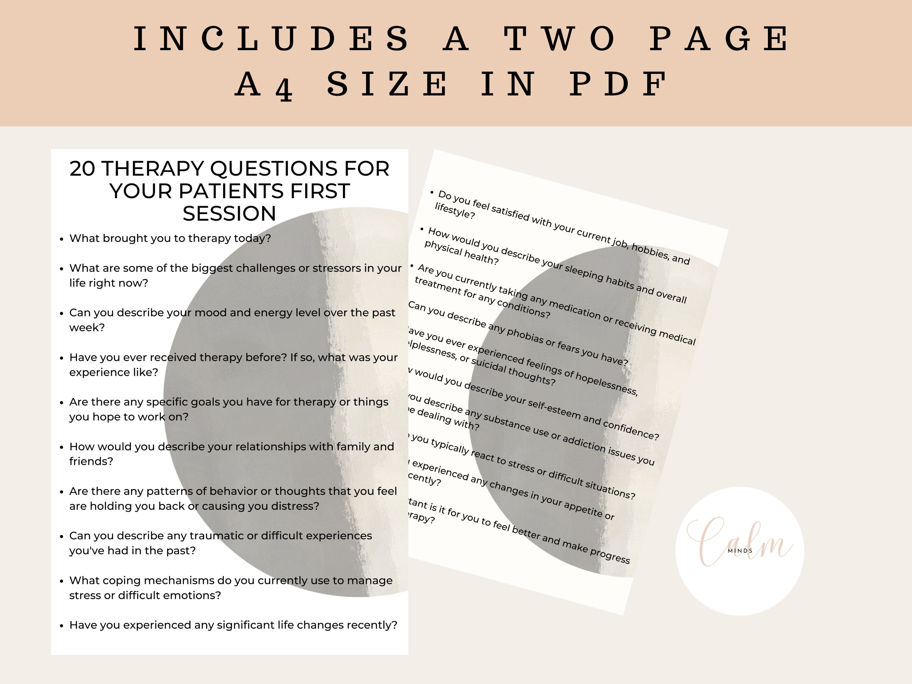 Therapy Questions for Your First Session as a Therapist, Conversation ...