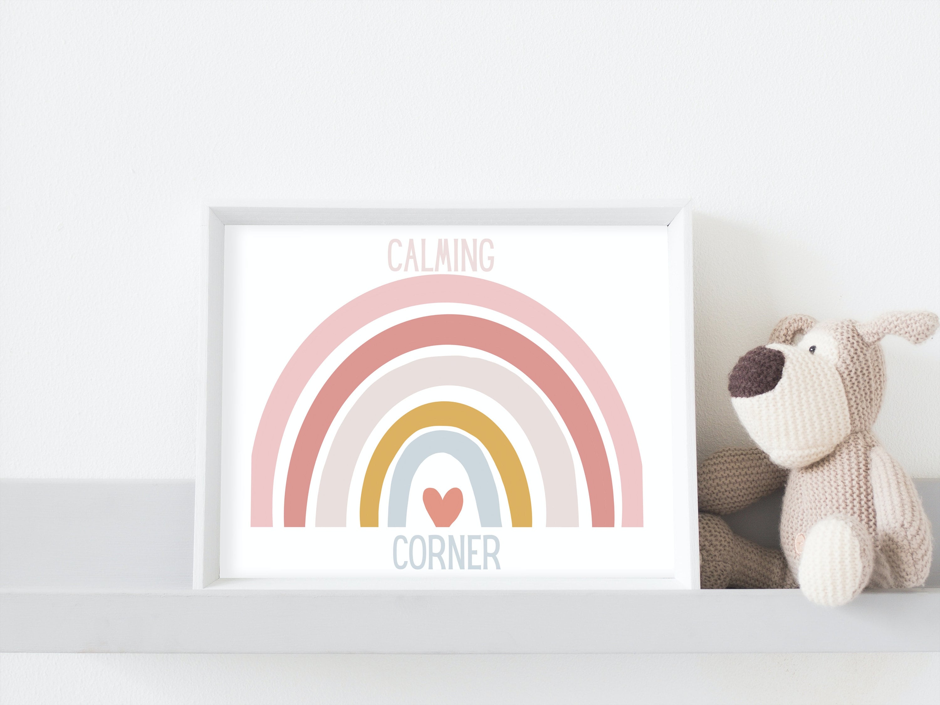 Calming Corner Poster, Coping Techniques Wall Art for Kids, Calm Down ...
