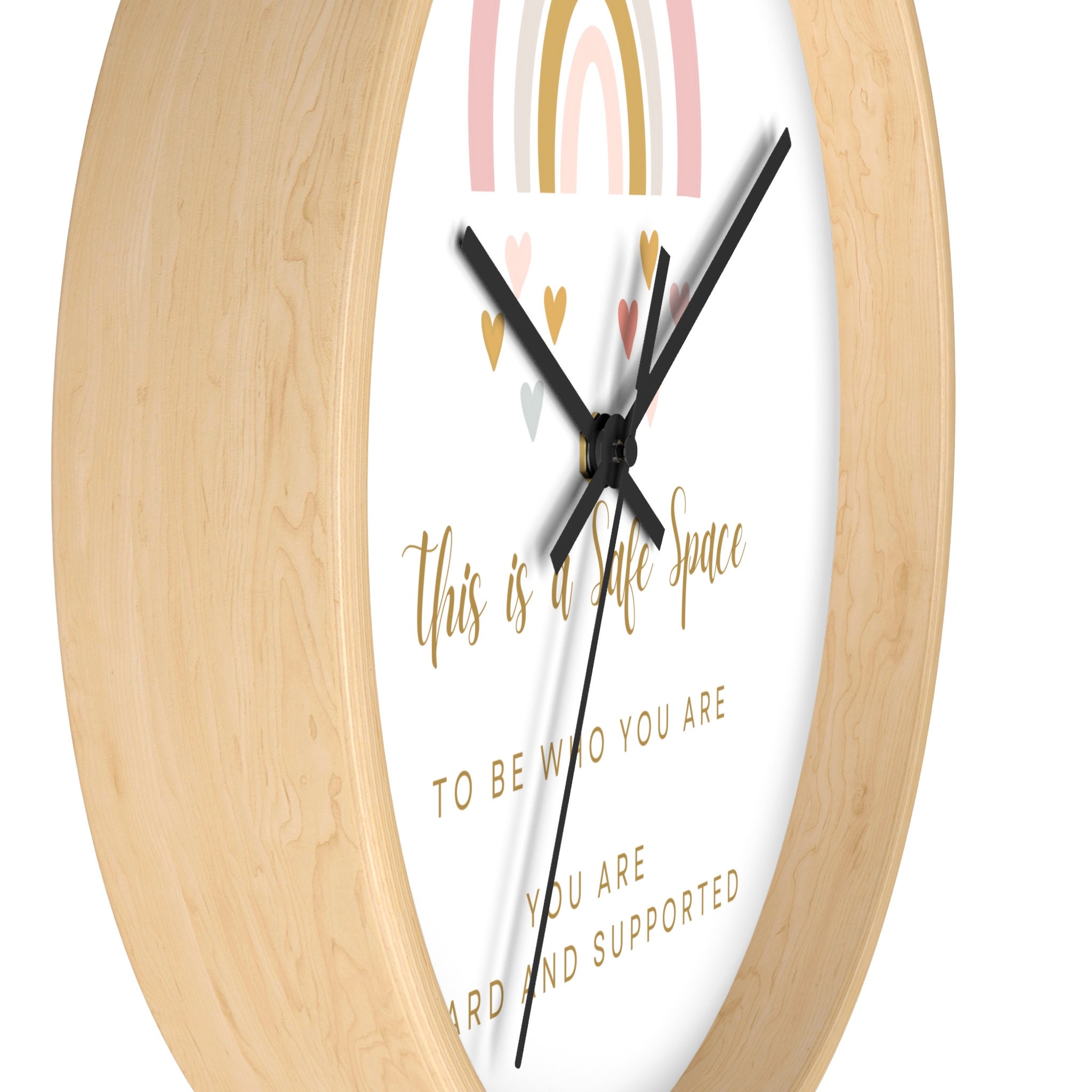 Safe Space Wall Clock: Therapist Office Decor - Etsy