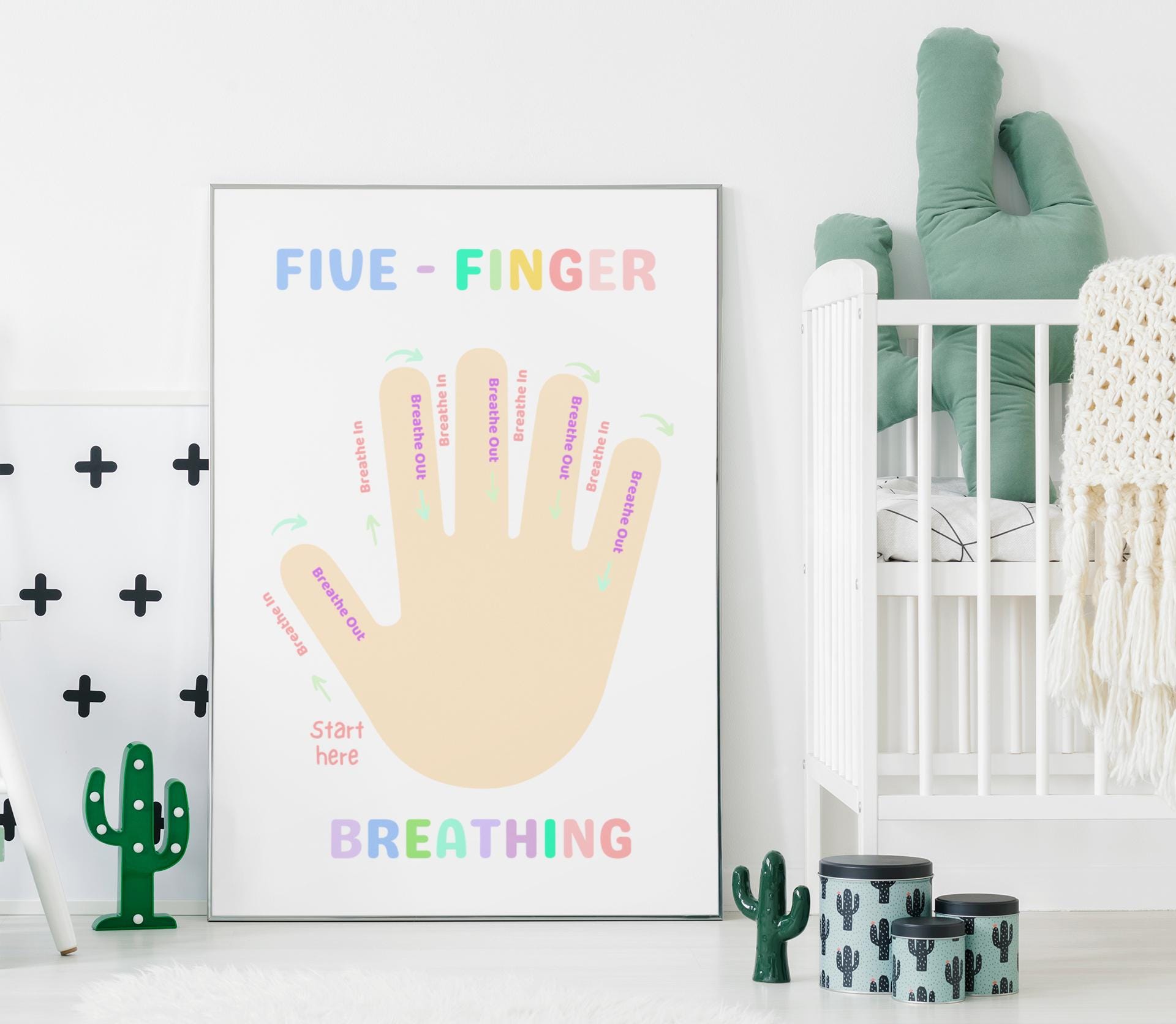 Five Finger Breathing Poster | Mindfulness for Kids | Emotional ...