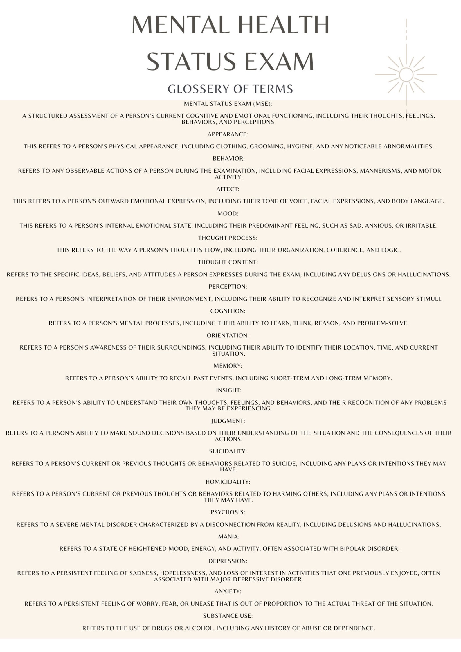 Mental Status Exam MEGA MSE Bundle, DBT Therapy Forms, Client Intake ...