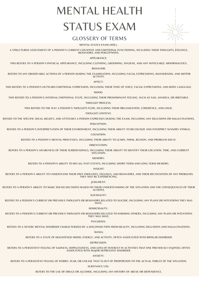 Mental Status Exam MEGA MSE Bundle, DBT Therapy Forms, Client Intake ...