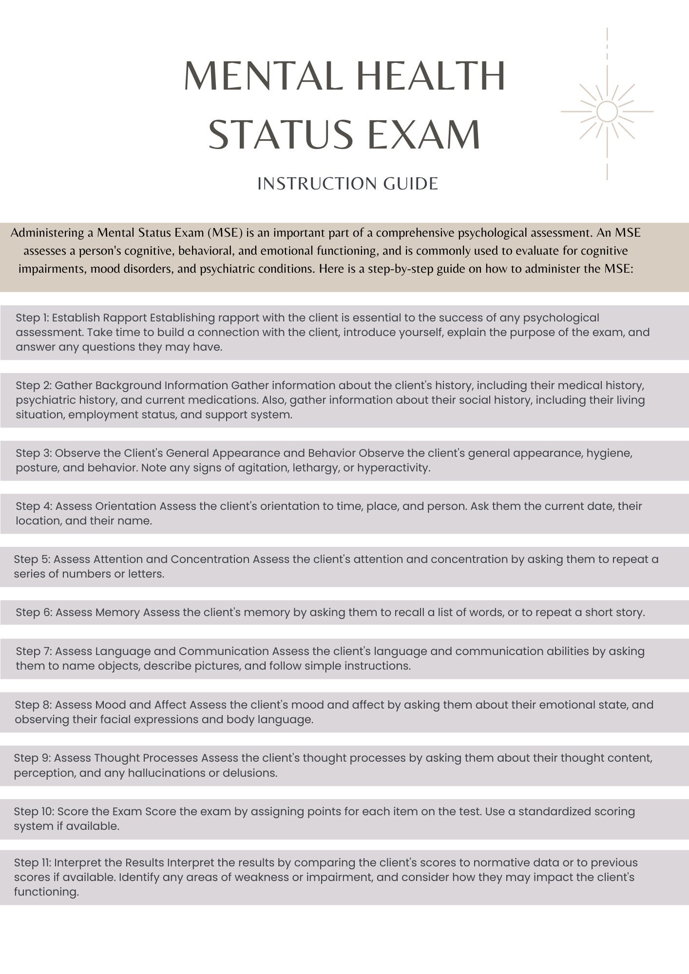Mental Status Exam MEGA MSE Bundle, DBT Therapy Forms, Client Intake ...