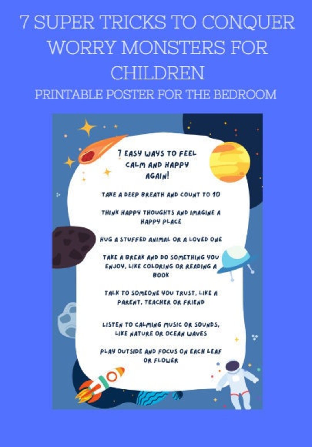 Tricks to Beat Worries: Tips for Kids to Calm Anxiety Right Away, Kids ...