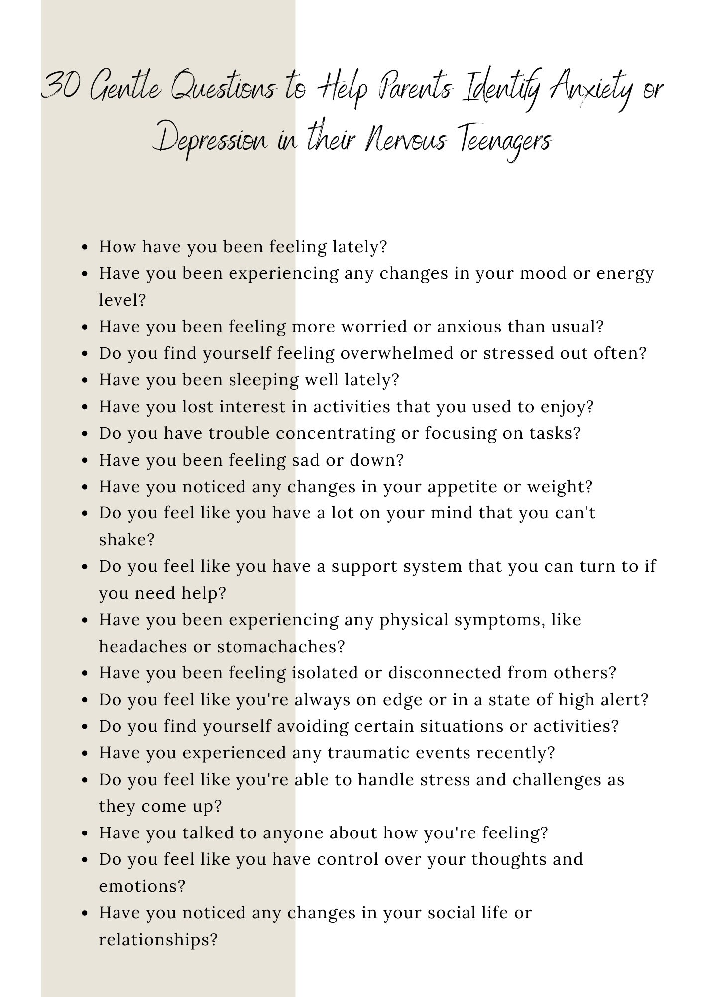 Teen Therapy Mega Worksheet Bundle for Parents With Teens, Teenager ...