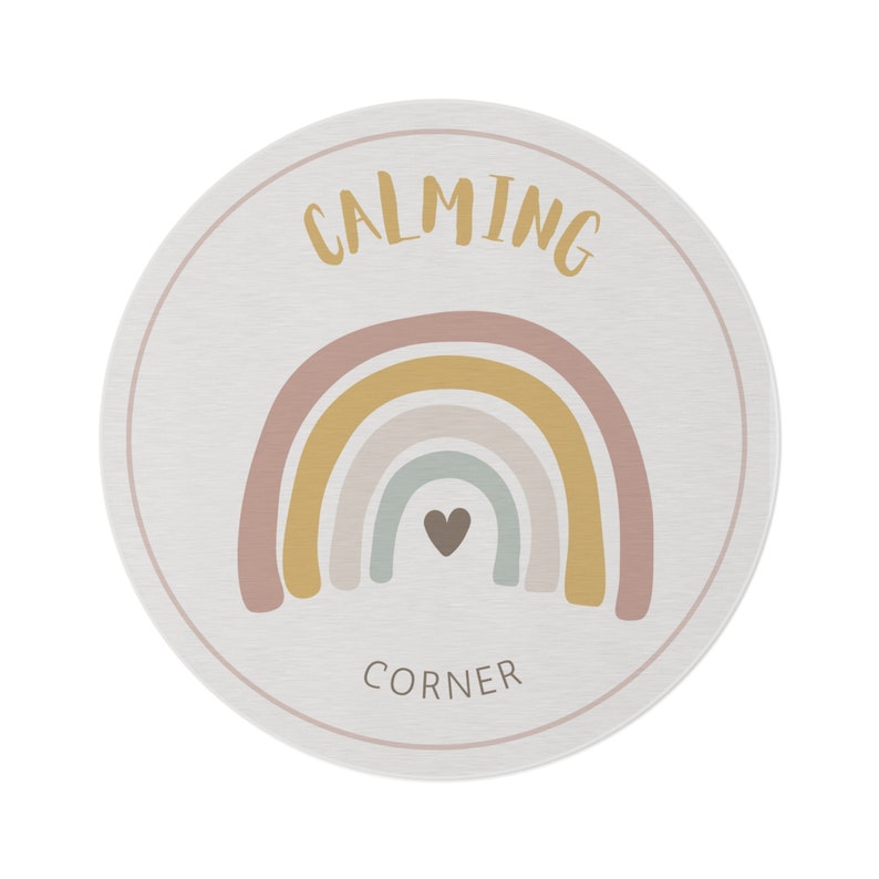 Calming Corner Rug, Calm Down Corner, Calm Corner for Kids Mat, Calm ...