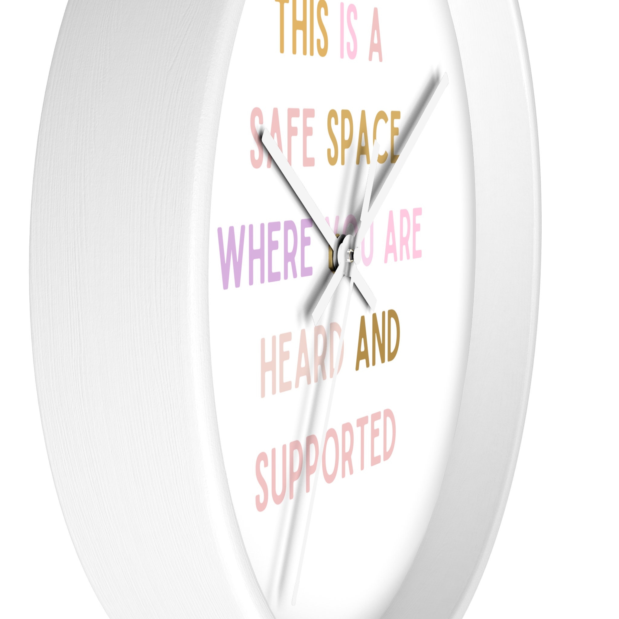 This is a Safe Space Wall Clock Therapist Office Decor - Etsy